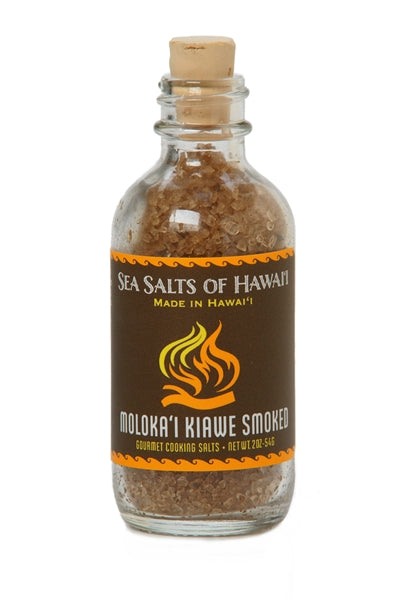Mini Moloka'i Kiawe Smoked Hawaiian Salt Blend- Sea Salts of Hawaii