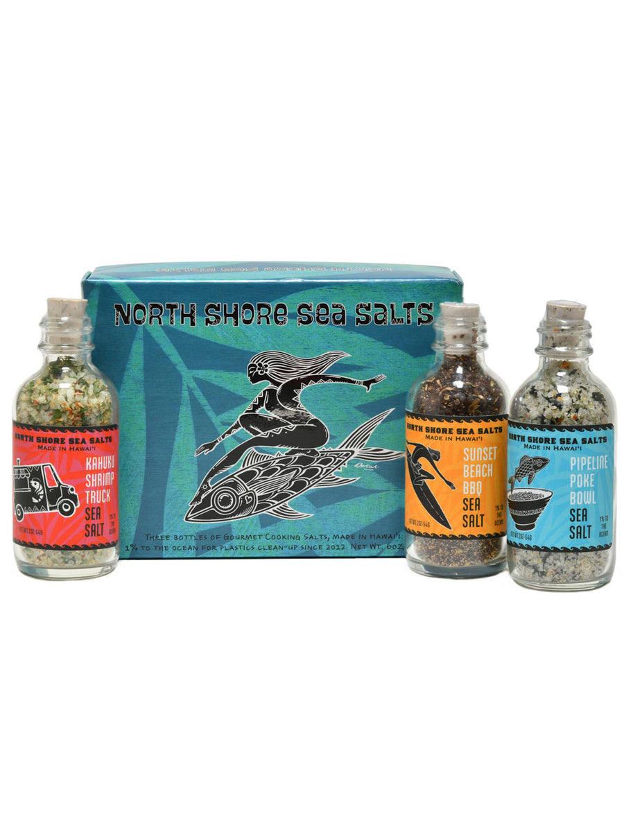 North Shore Sea Salt Sampler Box - Sea Salts of Hawaii